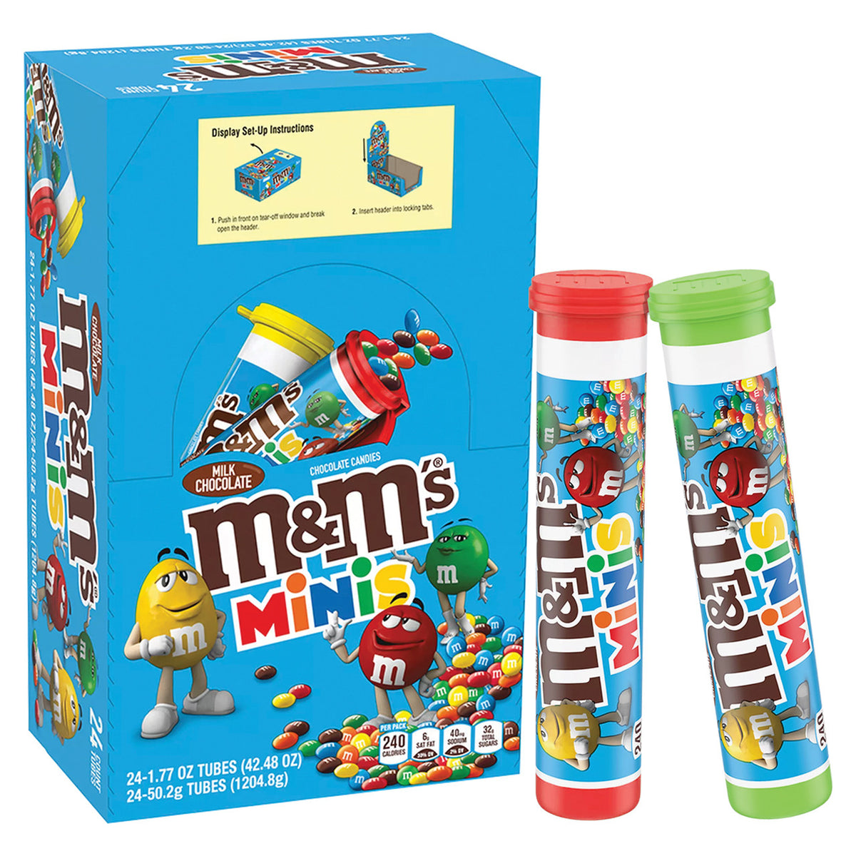 M&M Mini Tubes 24ct – Candy Store For Me