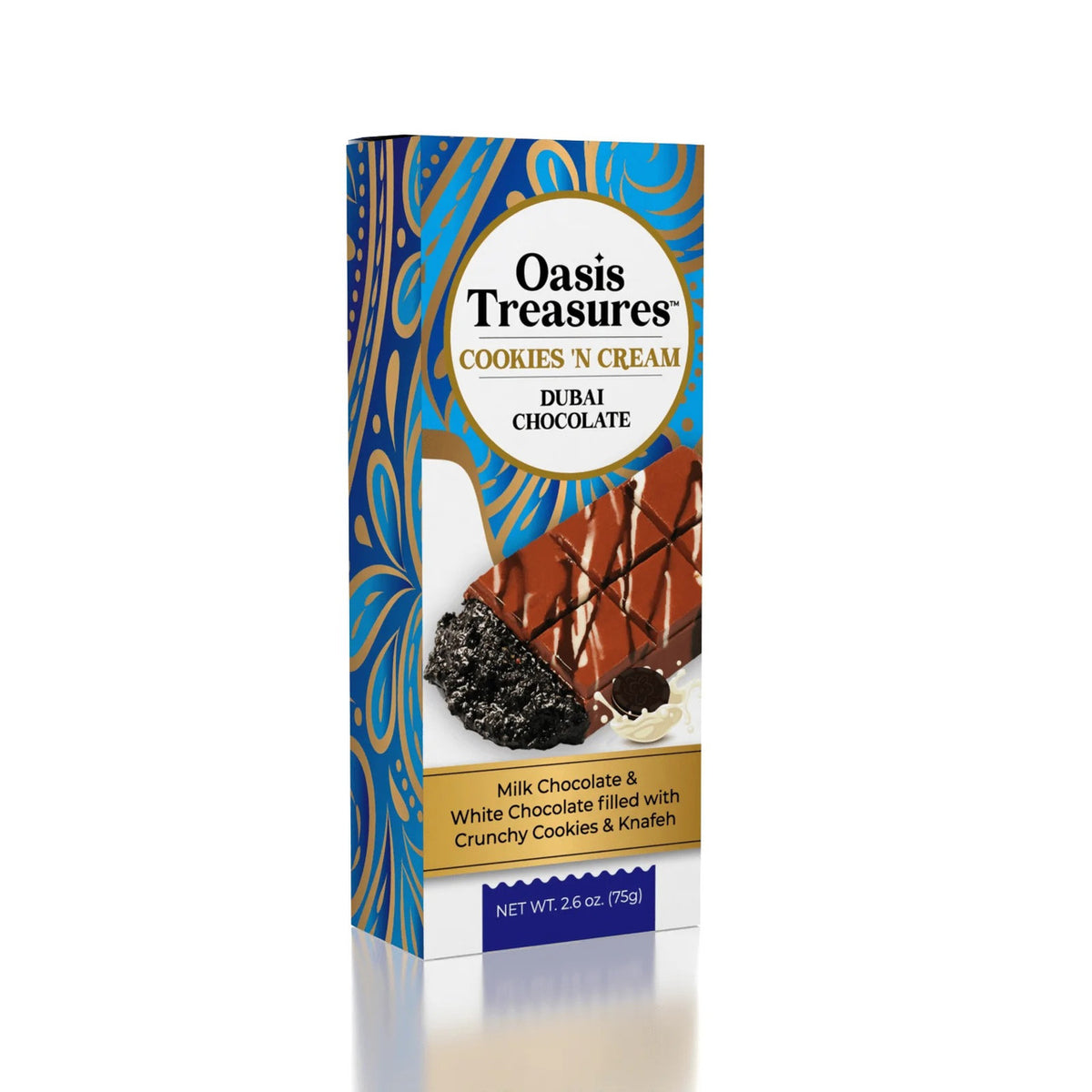 Oasis Treasures Cookies N Cream Dubai Bar 24ct – Candy Store For Me