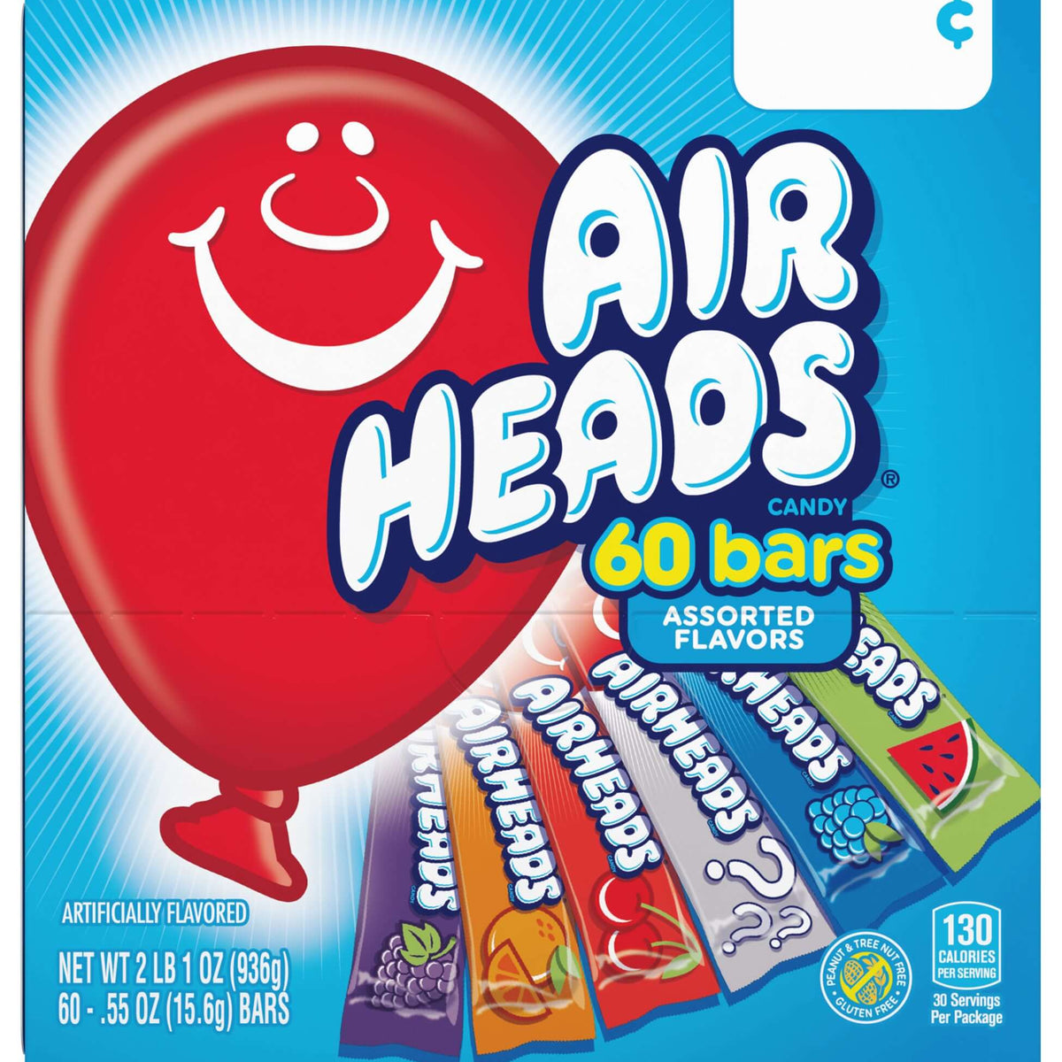 Airheads Singles Assorted Gravity Feed Display Box 60ct – Candy Store ...