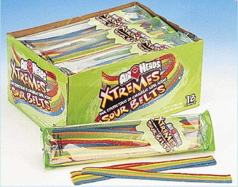 Airheads Extreme Sour Belts 18ct (N/A as of 7/19)