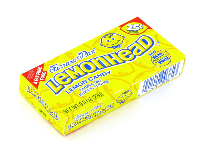 Ferrara Pan PrePriced $.25 Lemonhead Fruit Candy 1.08oz 24ct – Candy ...