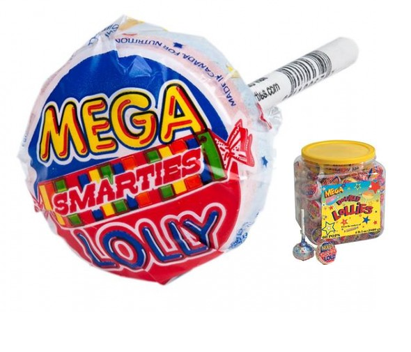 Smarties Mega Double Lollipops 60ct Tub – Candy Store For Me